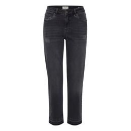 5-Pocket-Jeans Pulz Jeans "5-Pocket-Jeans PZEmma", Damen, Gr. 28, N-Gr, grau (grau denim), Jeans, Obermaterial: 94% Baumwolle CO. 4% Polyester PES. 2% Elasthan EL., unifarben, casual, regular fit knöchelfrei, Jeans