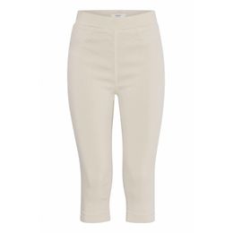 Stoffhose oxmo "Stoffhose OXKeana" Gr. XS, N-Gr, beige (cement), Damen, Obermaterial: 75% Viskose LENZING ECOVERO CV LenzEcov. 21% Nylon NY. 4% Elasthan EL., Hosen