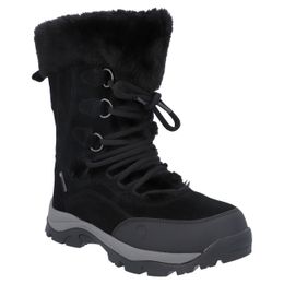 Winterstiefel Hi-Tec "Moritz WP 200", Damen, Gr. 37, schwarz, Leder, mehrfarbig, Schuhe, Snowboots, Winterboots, Winterschuhe, mit 200g Thinsulate Isolierung