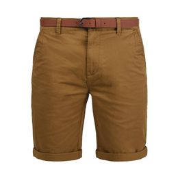 !Solid Chinoshorts SOLID "Chinoshorts SDMontijo", Herren, Gr. XXL, N-Gr, braun (cinnamon), Web, Obermaterial: 98% Baumwolle CO. 2% Elasthan EL., casual, regular fit kurz, Hosen