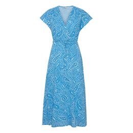 Blusenkleid B.Young "Blusenkleid BYImilla" Gr. 34, blau (ibiza blue mix) Damen Kleider