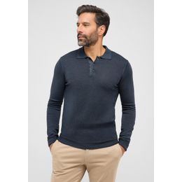 Polokragenpullover Eterna, Herren, Gr. L, grau (anthrazit), 100% Wolle (Merino), casual, eng, Pullover