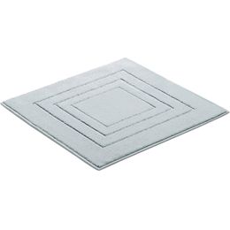 Badematte Vossen "Feeling" Badematten Gr. quadratisch (60cm x 60cm), Baumwolle, beige (shell) Badteppich, Uni-Farben, mit Bordüre, Hoch-Tief Effekt, reine Baumwolle