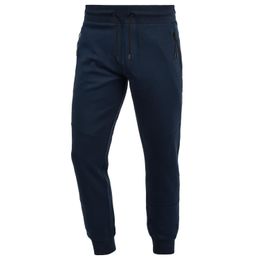 !Solid Jogginghose SOLID "Jogginghose SDGello" Gr. L, N-Gr, blau (insignia b), Herren, Web, Obermaterial: 95% Baumwolle CO. 5% Viskose LENZING ECOVERO CV LenzEcov., Hosen