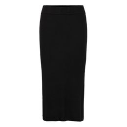 Bleistiftrock Pulz Jeans "Bleistiftrock PZSARA Pencil Skirt" Gr. M, schwarz (schwarz beauty), Damen, Obermaterial: 80% Viskose LENZING ECOVERO CV LenzEcov. 20% Polyester PES., Röcke