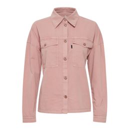 Langarmbluse Pulz Jeans "Langarmhemd PZLene" Gr. L, rosa (ash rose), Damen, Obermaterial: 100% Baumwolle CO., Blusen