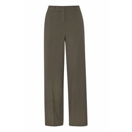 Stoffhose B.Young "Stoffhose BYDanta", Damen, Gr. 38, N-Gr, braun (sepia tint melange), Obermaterial: 64% Polyester PES. 32% Viskose LENZING ECOVERO CV LenzEcov. 4% Elasthan EL., casual, regular fit lang, Hosen