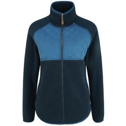 Fleecejacke oxmo "Sweatjacke OXMalin", Damen, Gr. L, blau (insignia blau), Obermaterial: 100% Polyester PES., casual, regular fit normal, Jacken