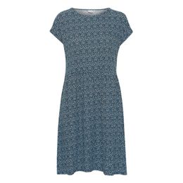 Jerseykleid Ichi "Jerseykleid IHLisa" Gr. L, blau (total eclipse dot) Damen Kleider