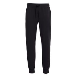 Jogginghose North Bend "Jogginghose NBBraidy" Gr. M, N-Gr, schwarz, Herren, Obermaterial: 66% Viskose LENZING ECOVERO CV LenzEcov. 30% Polyester PES. 4% Elasthan EL., Hosen