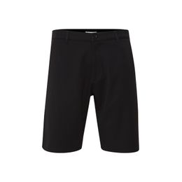 !Solid Chinoshorts SOLID "Chinoshorts SDFrederic", Herren, Gr. L, N-Gr, schwarz, Obermaterial: 62% Polyester PES. 33% Viskose LENZING ECOVERO CV LenzEcov. 5% Elasthan EL., casual, slim fit kniefrei, Hosen