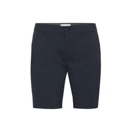 Chinoshorts Casual Friday "Chinoshorts CFCarsten", Herren, Gr. L, N-Gr, grau (dunkelgrau melange), Obermaterial: 65% Polyester PES. 32% Viskose LENZING ECOVERO CV LenzEcov. 3% Elasthan EL., casual, slim fit mini, Hosen