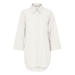 Klassische Bluse B.Young "Bluse BYEmman" Gr. 38, weiß (sanftes weiß), Damen, Obermaterial: 70% Baumwolle CO. 30% Leinen LI., Blusen