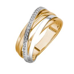 Fingerring Lady Fingerringe Gr. 16, Metall-Gold, goldfarben (gelbgold 375) Damen