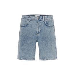 Jeansshorts Casual Friday "Jeansshorts CF0076" Gr. S, N-Gr, blau (denim vintage blau), Herren, Obermaterial: 50% Baumwolle CO. 50% Baumwolle CO(Bio)., unifarben, Jeans