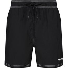 Badeshorts Wrangler ""Lima"" Gr. M (46), N-Gr, schwarz Herren Badehosen mit elastischem Bund