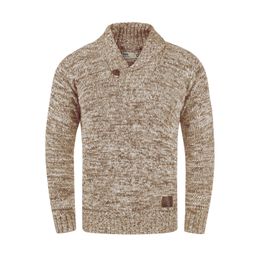 !Solid Schalkragenpullover SOLID "Schalkragenpullover SDPhil" Gr. L, beige (dune) Herren Pullover