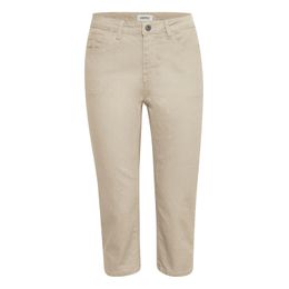 3/4-Hose oxmo "3/4-Hose OXPam" Gr. 36, N-Gr, beige (cement) Damen Hosen