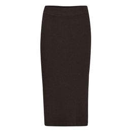 Bleistiftrock Pulz Jeans "Bleistiftrock PZSARA Pencil Skirt", Damen, Gr. XS, braun (espresso), Obermaterial: 80% Viskose LENZING ECOVERO CV LenzEcov. 20% Polyester PES., Basic, körpernah normal, Röcke