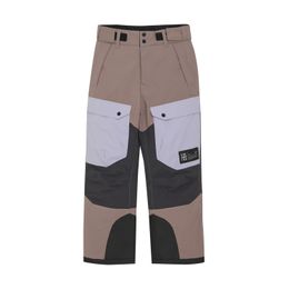 Skihose Color Kids "Skihose COJr. Ski Pants - Colorblock" Gr. 122, N-Gr, antler, Jungen, Obermaterial: 100% Polyester PES., Hosen