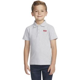 Poloshirt LEVI'S KIDS "LVB BACK NECK TAPE POLO" Gr. 8 (128), grau (light grey heather) Jungen Shirts for BOYS