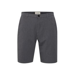 !Solid Chinoshorts SOLID "Chinoshorts SDFrederic", Herren, Gr. L, N-Gr, grau (med grau m), Obermaterial: 62% Polyester PES. 33% Viskose LENZING ECOVERO CV LenzEcov. 5% Elasthan EL., casual, slim fit kniefrei, Hosen