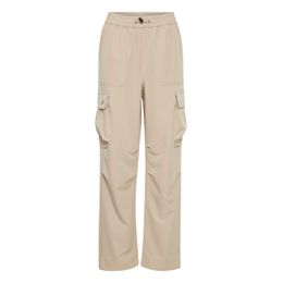 Trekkinghose North Bend "Trekkinghose NBRuva", Damen, Gr. 36, N-Gr, grau (simply taupe), Obermaterial: 90% Polyester PES. 10% Elasthan EL., regular fit normal, Hosen