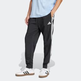 Sporthose adidas Sportswear "M 3S WV TC PT" Gr. S, N-Gr, schwarz-weiß (schwarz, weiß), Herren, Obermaterial: 100% Polyester, Hosen