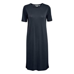 Shirtkleid oxmo "Shirtkleid OXBrinja" Gr. L, blau (total eclipse) Damen Kleider