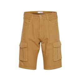 !Solid Shorts SOLID "Shorts SDPovl", Herren, Gr. L, N-Gr, gold (dull gold), Obermaterial: 55% Leinen LI. 45% Baumwolle CO., casual, normal normal, Hosen