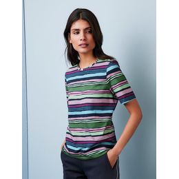 Peter Hahn - Rundhals-Shirt, mehrfarbig, Gr. 44 / L - Baumwolle