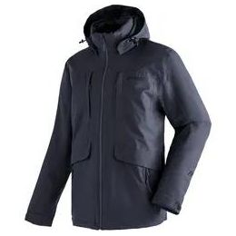 Funktionsjacke Maier Sports "Wambra M" Gr. 56, blau (dunkelblau) Herren Jacken Outdoor-Funktionsjacke mit großer Netztasche für die Kapuze