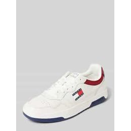 Tommy Jeans Ledersneaker mit Label-Print