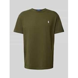 Polo Ralph Lauren Regular Fit T-Shirt aus reiner Baumwolle mit Label-Stitching