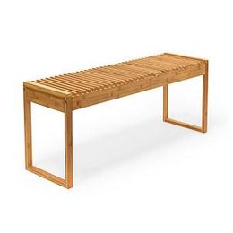 Relaxdays Sitzbank 10019025_0 braun Holz 120,0 cm