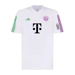 FC Bayern Trainingsshirt Teamline - Weiß - Herren - Adidas