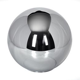 hofstein Glas-Lampenschirm Gastor Ersatzglas 20 cm Rauchfarben