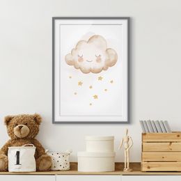 Bild mit Rahmen Wolke mit Sternregen
