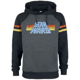 Star Wars 77 Kapuzenpullover dunkelgrau meliert schwarz in M 366621