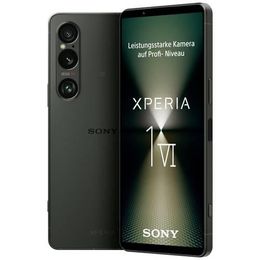 Sony Xperia 1 VI 5G Smartphone 256 GB 16.5 cm (6.5 Zoll) Khaki Android™ 14 Dual-SIM