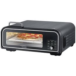 Severin Serico Elektro Pizzaofen mit Display, mit Pizzastein, Timerfunktion Schwarz