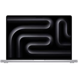 Apple MacBook Pro 16 (M4 Pro/2024) 40.6 cm (16 Zoll) 24 GB RAM 512 GB SSD 14‑Core CPU mit 10 Performance-Kernen und 4 Effizienz-Kernen 20-Core GPU Silber