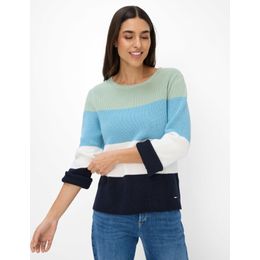 Brax Damen Strickpullover Style LESLEY, Blau, Gr. 34