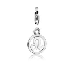 Charm-Einhänger NENALINA "Löwe Sternzeichen Anhänger Horoskop 925 Silber" Charms Gr. Variante 1, silberfarben (silber) Damen Charms