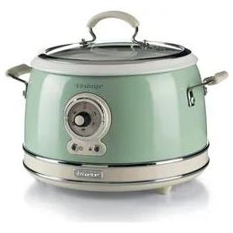 Ariete Multikocher "2904GR", grün, B:27,5cm H:25,5cm T:32cm, Küchenmaschinen, Slowcooker/Reiskocher