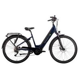 E-Bike SAXONETTE "Premium Sport (Wave)" Gr. 45, blau (dunkelblau), E-Bikes, 45cm, 28 Zoll (71,12cm), Pedelec, Elektrofahrrad für Damen u. Herren