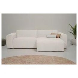 Ecksofa Inosign "Koa,228cm, L-Form, Modulsofa, Webstoff, Cord" Sofas Gr. B/H/T: 228cm x 88cm x 159cm, Cord, Recamiere rechts, beige (natural) Designsofa in Cord