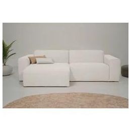 Ecksofa Inosign "Koa,228cm, L-Form, Modulsofa, Webstoff, Cord" Sofas Gr. B/H/T: 228cm x 88cm x 159cm, Cord, Recamiere links, beige (natural) Designsofa in Cord