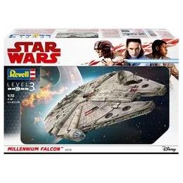 Modellbausatz Revell "Star Wars, Millennium Falcon" Modellbausätze grau Kinder Made in Europe