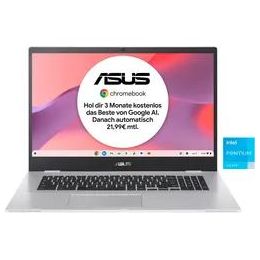 ASUS Chromebook "CX1 CX1500CKA-EJ0161" Notebooks ChromeOS, Clamshell Laptop Gr. 4 GB RAM, Pentium Silber, Google Chrome OS, silberfarben (transparent silver) Bestseller